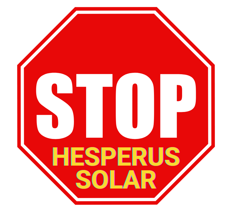 Get Involved – Hesperus Solar is a bad idea